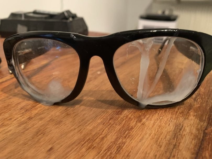 Kratzer Auf Brille